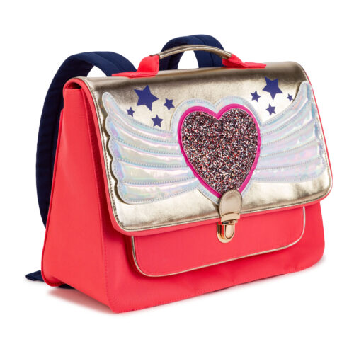 Neon Pink Backpack for Girls (38cm) - House of K Boutique Malta